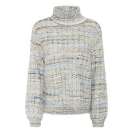 Culture Pullover 'Marble' Damen Gr&ouml;&szlig;e L hellbeige / blau / hellorange / schwarz