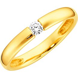 CR&Eacute;ATION L Damen Ring Gelbgold 375 Gr&ouml;&szlig;e 18
