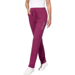 Damen Freizeithose mit platziertem Druck malve, Gr&ouml;&szlig;e 38