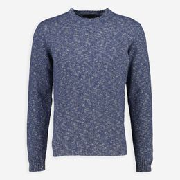 Ferrante Blauer Pullover mit Rundhalsausschnitt