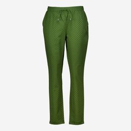 Aniston Gr&uuml;ne Hose mit Punktmuster