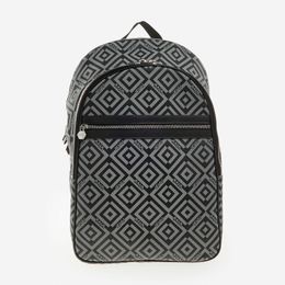 BALR Schwarz-grauer Rucksack mit Logomuster
