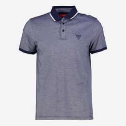 Guess Dunkelblaues Poloshirt mit gesticktem Logo