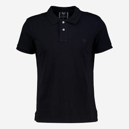 Schwarzes Poloshirt mit Logo