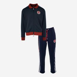 Schwarzer Ski Team Kit Trainingsanzug