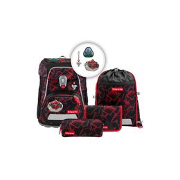 Step By Step Grundschulranzen FIT "Ninja Yuma" 5-teilig in Schwarz/Rot | Gr.: onesize