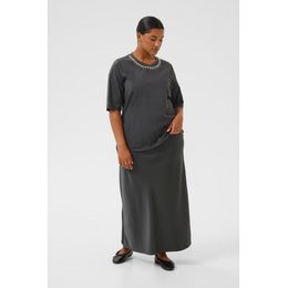 Kaffe curve T-shirt KChelena Loose fit in Black Oyster | Gr.: S