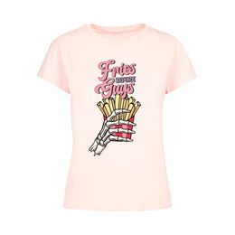 F4NT4STIC Ladies Box Tee Anti Valentinstag Fries in pink | Gr.: L