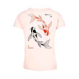 F4NT4STIC Ladies Box T-Shirt Koi Karpfen Japan in pink | Gr.: XS