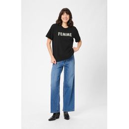 Kaffe T-shirt KAarina Regular fit in Black Deep | Gr.: L