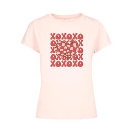 F4NT4STIC Ladies Box Tee XOXO Herz Love in pink | Gr.: XL