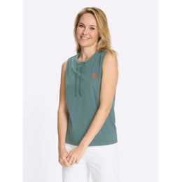 Sieh an! Shirttop in jade | Gr.: 50