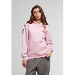 Mister Tee Hoodie "Lucky Cherry Ladies Fluffy Hoody" in Rosa | Gr.: S