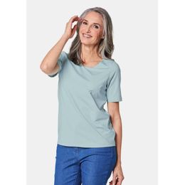 GOLDNER Shirt Gepflegtes Shirt in formstabiler Ware in bleu | Gr.: 40