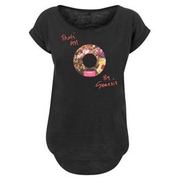 F4NT4STIC Long Cut T-Shirt Long Cut T-Shirt 'Rockband Genesis That's All 45' in schwarz | Gr.: XS