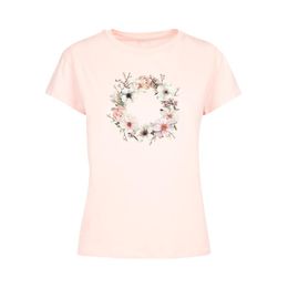 F4NT4STIC Tee Rosa Blumenkranz in pink | Gr.: XS