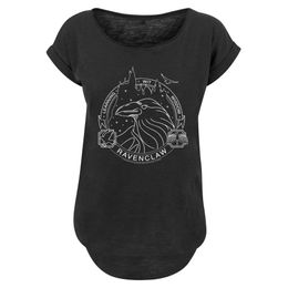 F4NT4STIC Long Cut T-Shirt Harry Potter Ravenclaw Seal in schwarz | Gr.: L