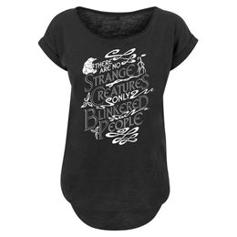 F4NT4STIC Long Cut T-Shirt Phantastische Tierwesen Strange Creatures in schwarz | Gr.: XL