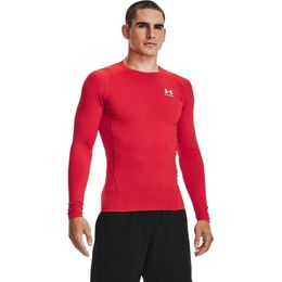 Under Armour Longsleeve "HeatGear Armour Langarm-Oberteil" in Rot | Gr.: XXL