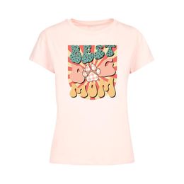 F4NT4STIC Ladies Box Tee Mothers Day Pet Lover Vintage Aesthetic Best Dog Mom Print in pink | Gr.: XS