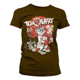 Tom & Jerry Tom & Jerry Shirt in Braun | Gr.: M