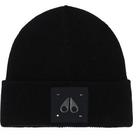 MOOSE KNUCKLES Caps & M&uuml;tzen - Logo Icon Beanie Black - Gr. ONE SIZE - in Schwarz - f&uuml;r Damen