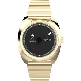 Timex Uhren - Quarz-Analoguhr Q Timex&reg; 1975 Enigma - Gr. unisize - in Gold - f&uuml;r Damen