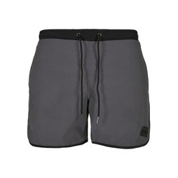 Urban Classics Badeshorts in black/darkshadow | Gr.: L