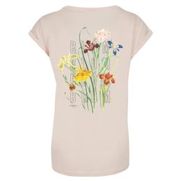 F4NT4STIC Extended Shoulder T-Shirt Bl&oacute;m Blumenstrauss in Whitesand | Gr.: XS