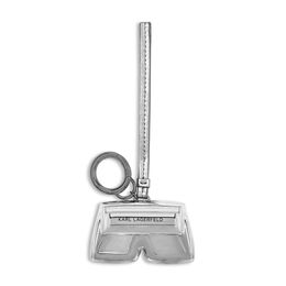 K by KARL LAGERFELD Karl Lagerfeld Schl&uuml;sselanh&auml;nger 'Ikon' Herren Gr&ouml;&szlig;e One Size schwarz / silber