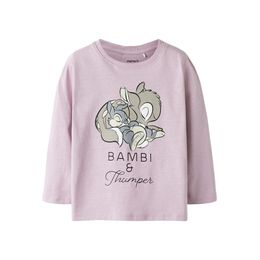 name it Shirt M&auml;dchen Gr&ouml;&szlig;e 104 grau / rosa / wei&szlig;