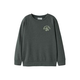name it Sweatshirt 'NKMVION' Jungen Gr&ouml;&szlig;e 122/128 ecru / graphit