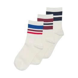 Only Girls Socken 'KOGNOLAN' M&auml;dchen Gr&ouml;&szlig;e 37/39 blau / navy / weinrot / wei&szlig;