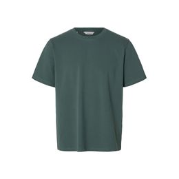 Selected T-Shirt 'SLHATLAS' Herren Gr&ouml;&szlig;e XL tanne