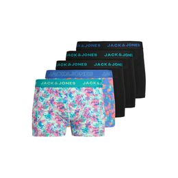 Jack & Jones Jack & Jones Boxershorts 'JACExotic' Herren Gr&ouml;&szlig;e L hellblau / orange / rosa / schwarz