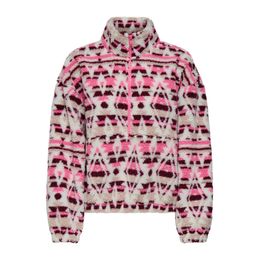 Only Sweater 'ONLJANNE' female size L Cream / Blackberry / Pink