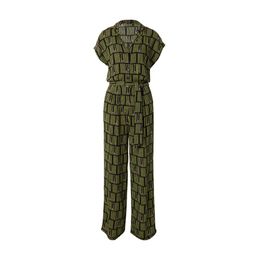 King Louie Jumpsuit 'Maria Medina' Damen Gr&ouml;&szlig;e XL hellgr&uuml;n / puder / schwarz