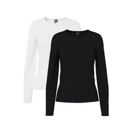 Pieces Shirt 'PCAmelia' female size M Black / White