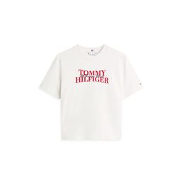 Tommy Hilfiger T-Shirt 'CLASSIC' Damen Gr&ouml;&szlig;e XXS rot / schwarz / wei&szlig;