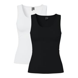 Pieces Top 'PCAmelia' Damen Gr&ouml;&szlig;e XXL schwarz / wei&szlig;