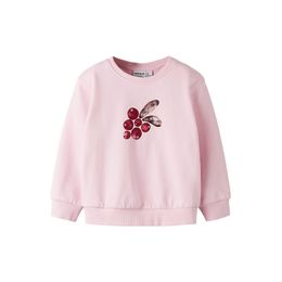 name it Sweatshirt 'NMFSISSY' M&auml;dchen Gr&ouml;&szlig;e 98 aubergine / rosa / dunkelrot