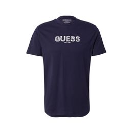 Guess T-Shirt Herren Gr&ouml;&szlig;e L dunkelblau / wei&szlig;