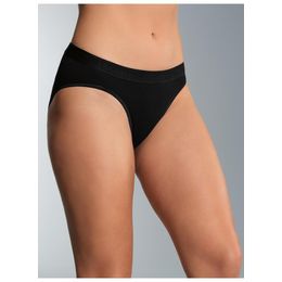 H&uuml;ftslip TRIGEMA "TRIGEMA H&uuml;ftslip im Doppelpack", Damen, Gr. 3XL, 2 Stk., schwarz, 100% Baumwolle (Bio-Baumwolle kbA), Unterhosen