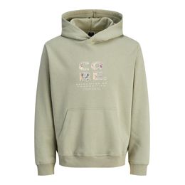 Jack & Jones Jack & Jones Sweatshirt 'JCOSTANCE' Herren Gr&ouml;&szlig;e XS khaki / brombeer / hellorange / wei&szlig;