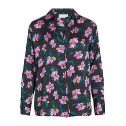 Vila Bluse 'Kiko' Damen Gr&ouml;&szlig;e M honig / petrol / orchidee / schwarz