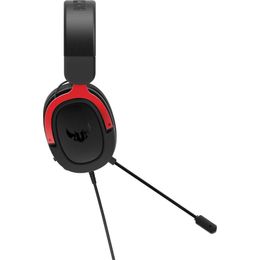 ASUS TUF Gaming H3 Kopfhörer gaming mit kabel mit Mikrofon - Schwarz/Rot
