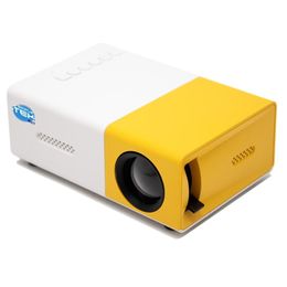 Beamer Simpletek Mini projector 4:3 yellow HDMI micro-SD 400 Helligkeit Weiß