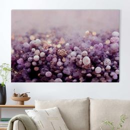 Bilderwelten Akustikbild Spirituell violett Orientalisch Schallschutzbild - Lila Kristalle - Energiebilder Wohnzimmer Schlafzimmer
