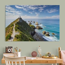 Akustikbild Nugget Point Leuchtturm und Meer Neuseeland