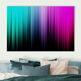 Bilderwelten Akustikbild blau Digital Art Schallschutzbild - Rainbow Display - Wandbild Jugendzimmer